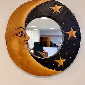 Vintage Celestial Moon Mirror - Etsy