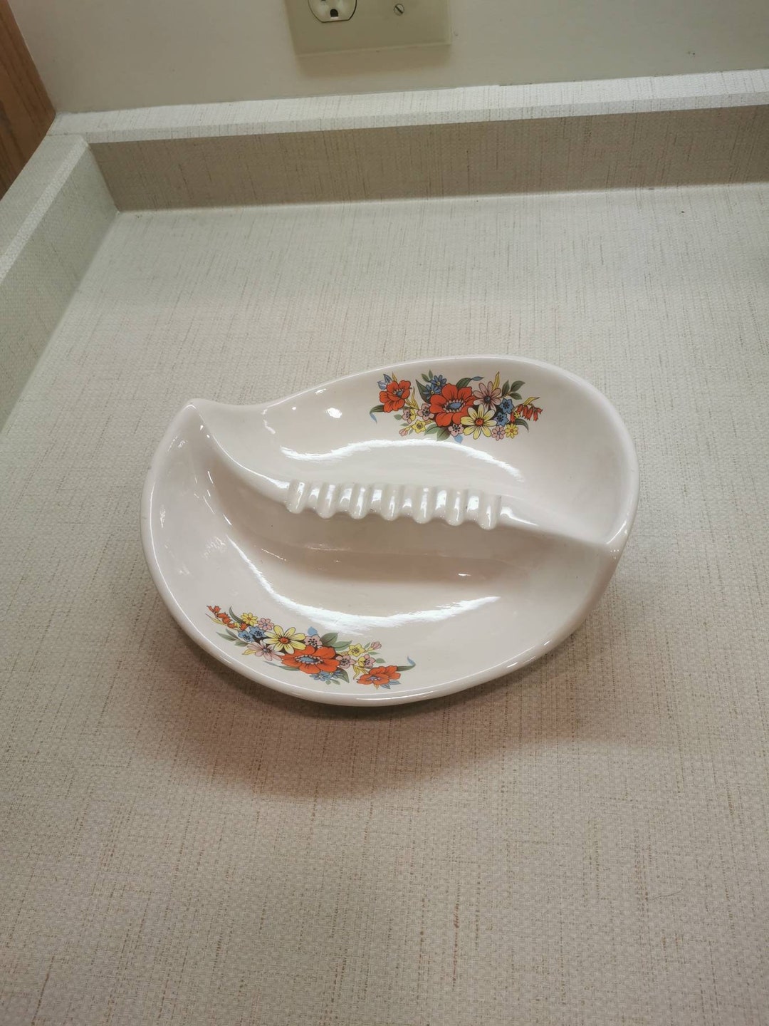 Mid Century Modern Ashtray Flower Power Atomic Ashtray Ceramic Pattern ...