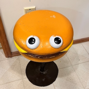 Vintage Authentic Mcdonalds Playland Cheeseburger Stool - Etsy