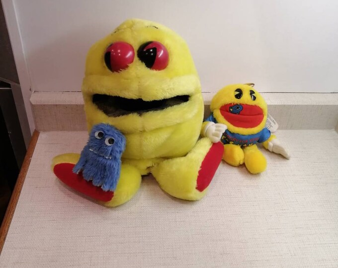 Vintage Pac Man Puppet and Plush - Etsy