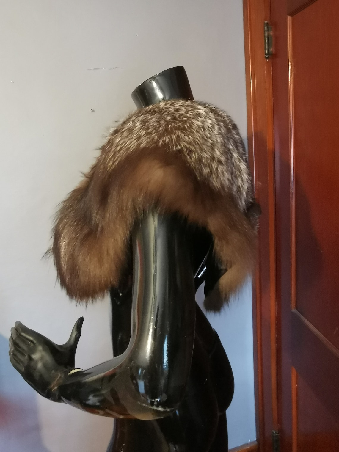 Vintage Silver Fox Fur Stole With Head on Back Fox Head - Etsy Canada