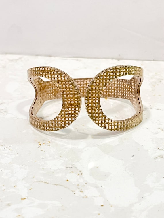 Mod Bracelet Lucite Mod Modern style 1960s Funky - Gem