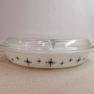 Vintage Pyrex Compass Divided Dish - Etsy