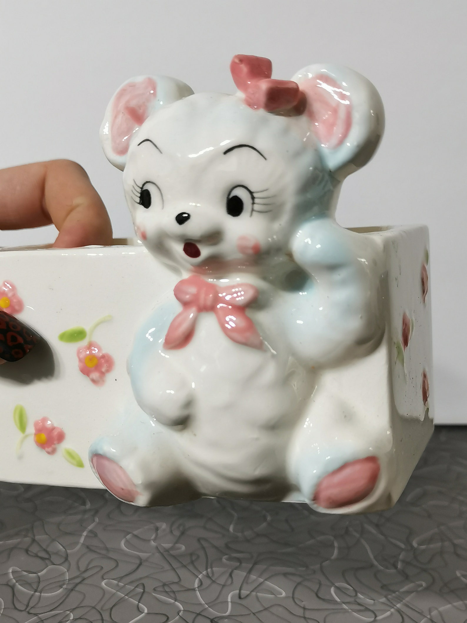 Kitsch Bear Baby Planter Kitsch Kitschy Cute Kawaii - Etsy