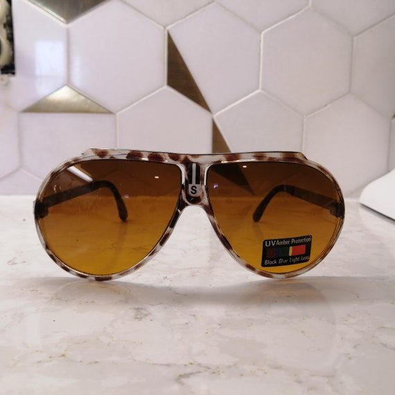 Vintage 1970s 80s Aviator Sunglasses Tortoiseshell Lu… - Gem