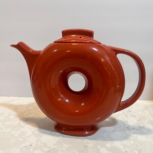 Vintage Hall Pottery Donut Teapot Art Deco - Etsy