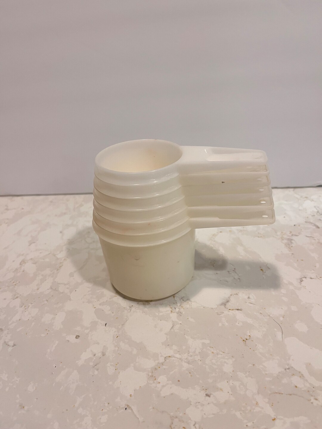 Vintage White Tupperware Measuring Cups - Etsy