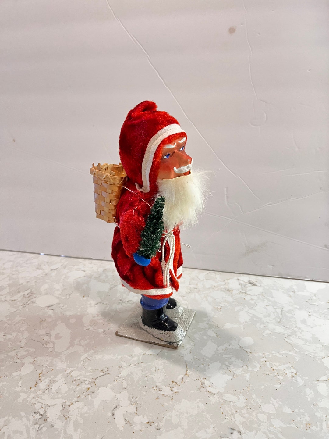 Antique German Santa Claus With Basket Large - Etsy