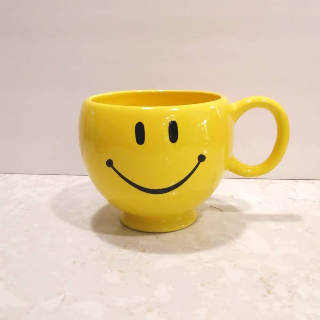 Vintage Happy Face Oversized 16 Oz Mug - Etsy