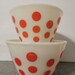 Fire King Red Dot Bowls - Etsy