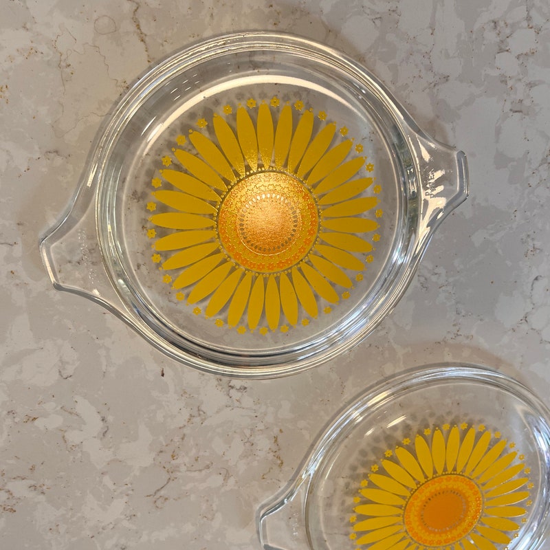 Pyrex Sunflower - Etsy