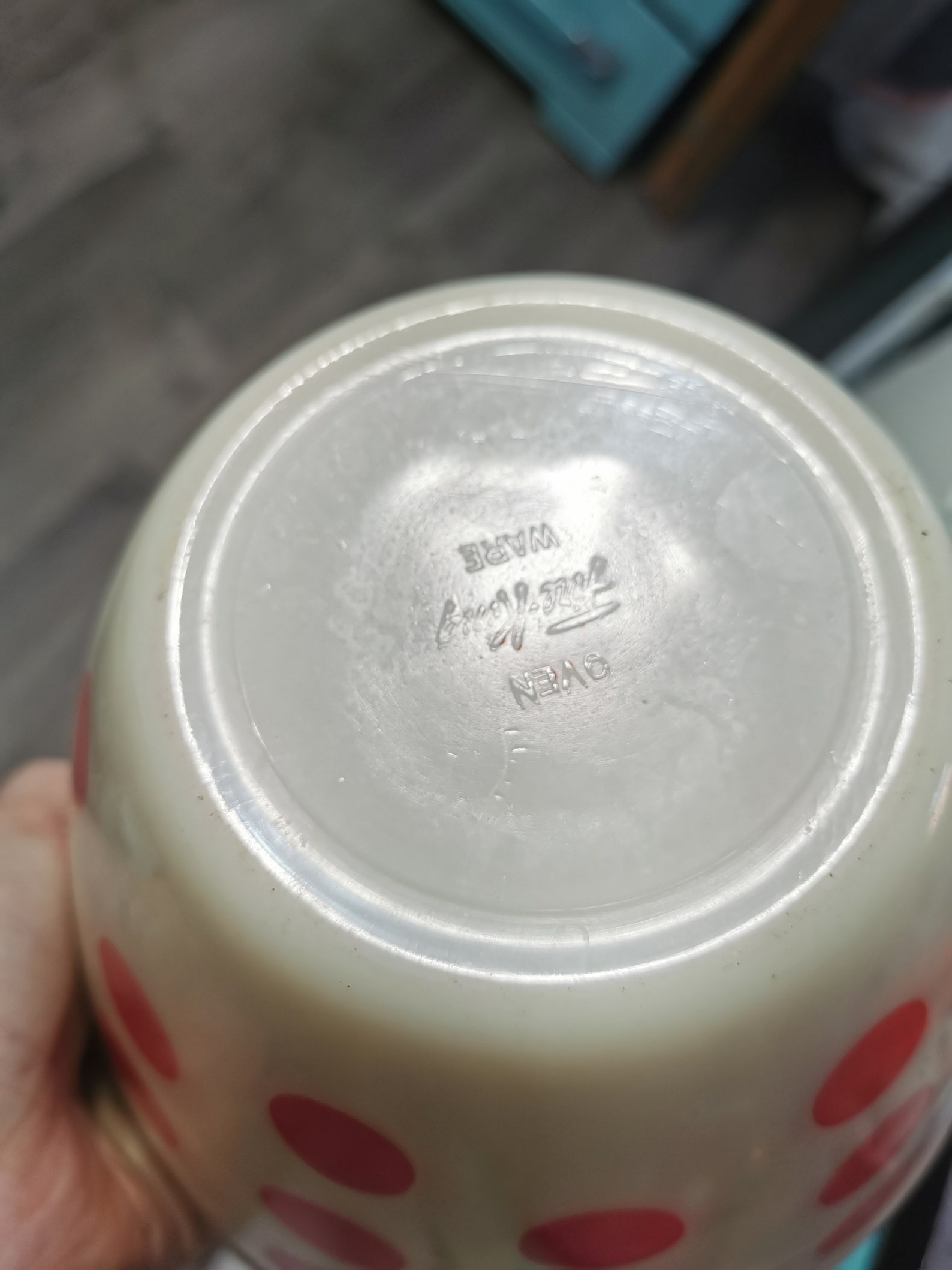 Fire King Red Dot Bowls - Etsy