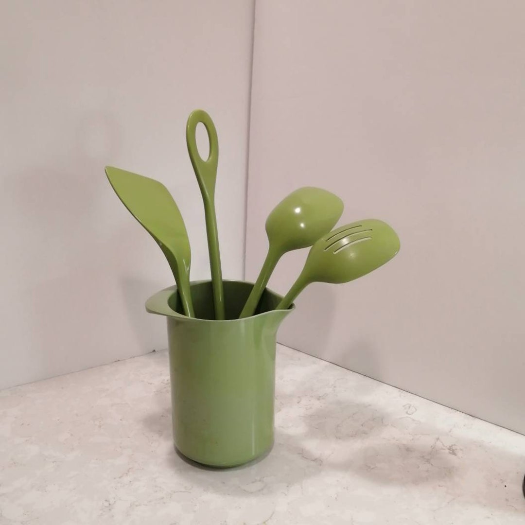 Vintage Rosti Denmark Utensil Set Green - Etsy