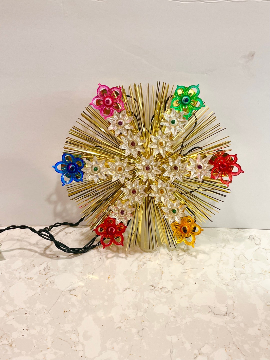Vintage 1980s Rainbow Tree Topper - Etsy
