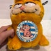 Vintage Garfield Plush With Lasagne Button - Etsy