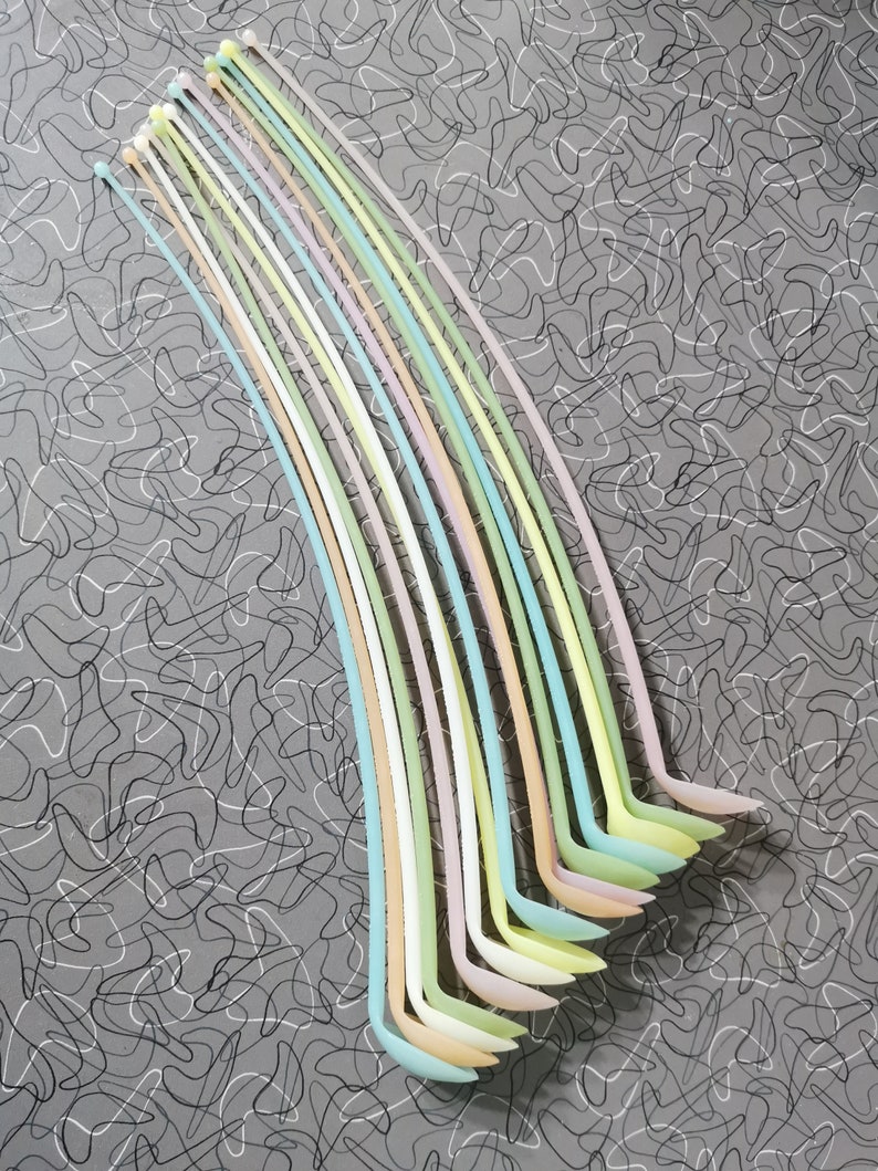 Pastel Rainbow Tupperware Iced Tea Spoons Tupperware Retro - Etsy