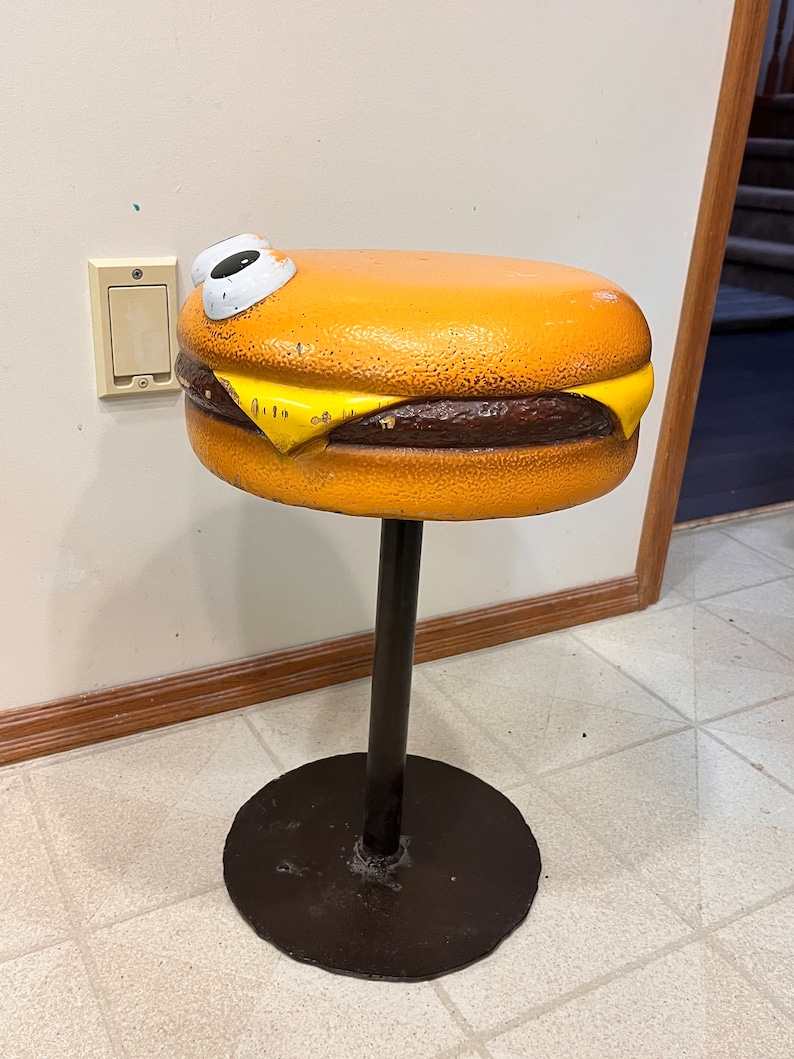 Vintage Authentic Mcdonalds Playland Cheeseburger Stool - Etsy