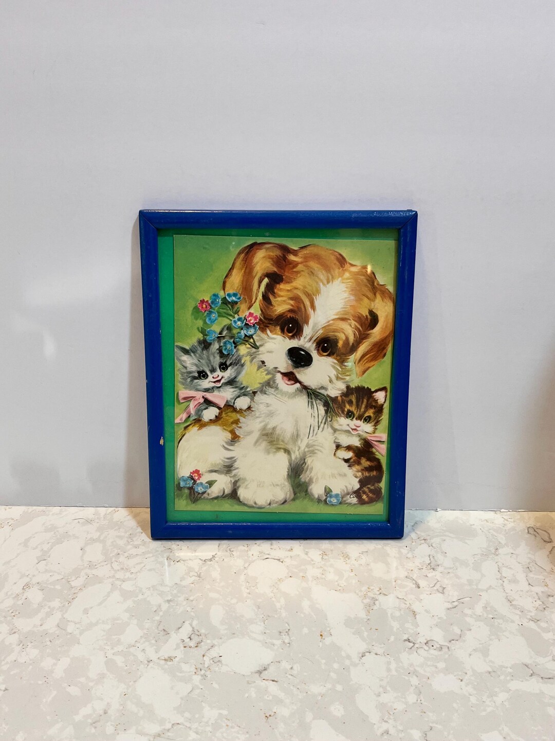 Vintage 1950s Baby Dog Coby Litho Print Nursery Print Kitsch Cute - Etsy