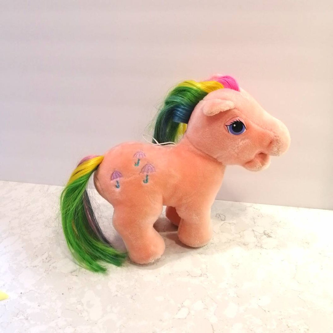 Vintage My Little Pony Hasbro Softies Parasol Earth Pony Plush - Etsy
