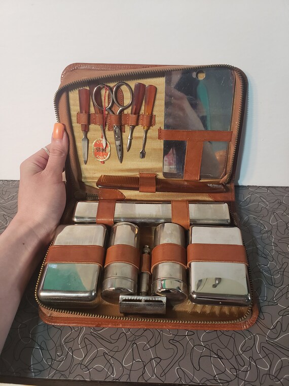 vintage mens travel kit - Gem