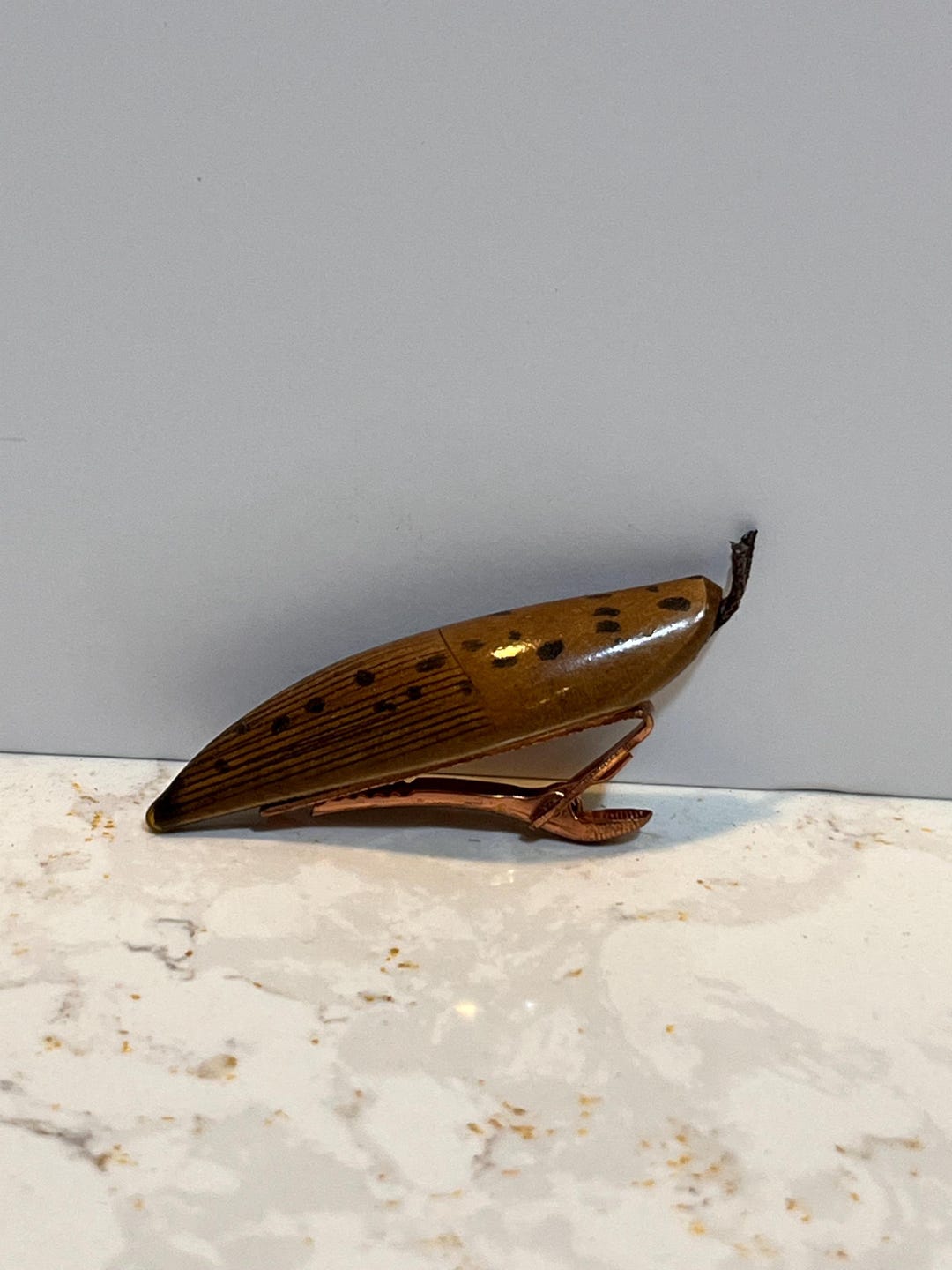 Vintage Slug Tie Clip Hand Carved Antique Spotted Slug - Etsy