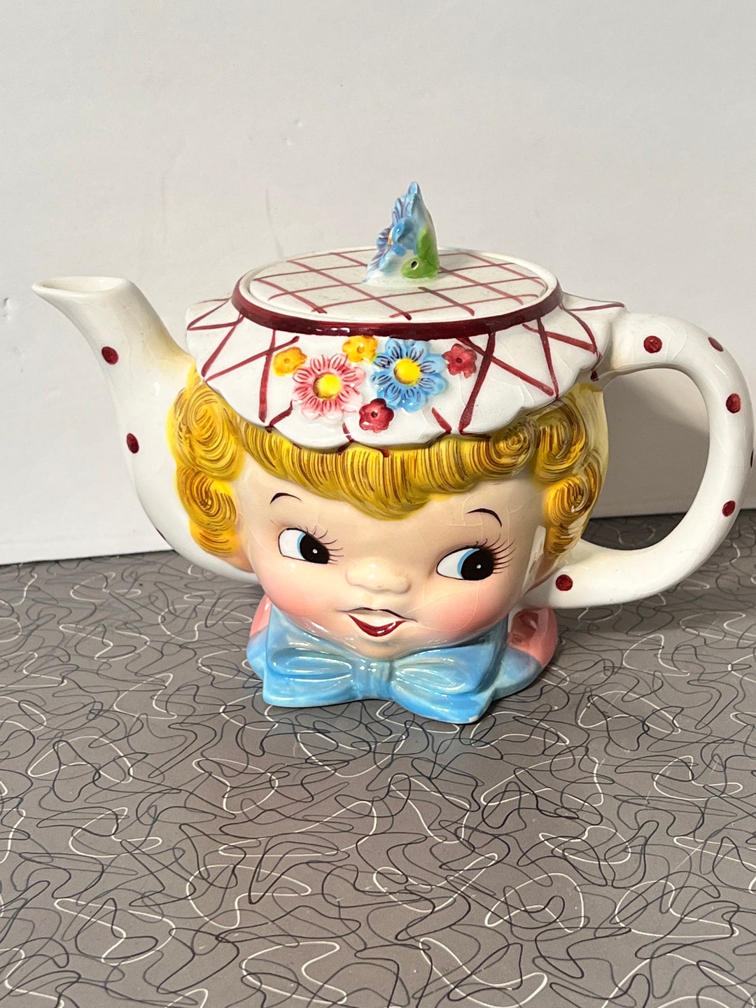 Vintage Miss Dainty Teapot Lefton Cute Kitsch Kitschy - Etsy