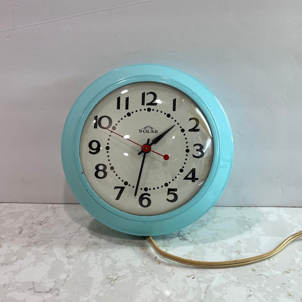 Turquoise Clock - Etsy
