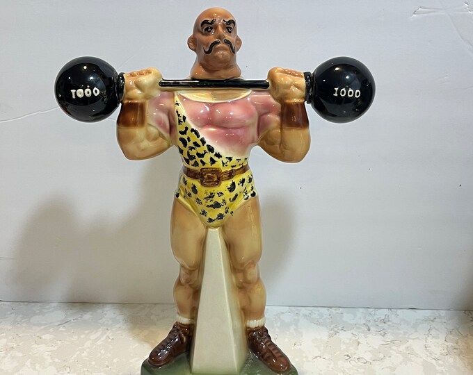 Rare Complete Ezra Brooks Strongman Decanter - Etsy