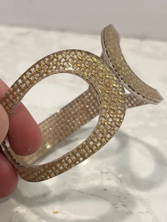 Mod Bracelet Lucite Mod Modern style 1960s Funky - Gem