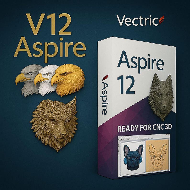 Vectric Aspire 12 | Lifetime Activation | CNC Milling | Engraving ...