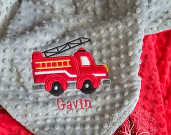 Fire Truck Blanket - Etsy