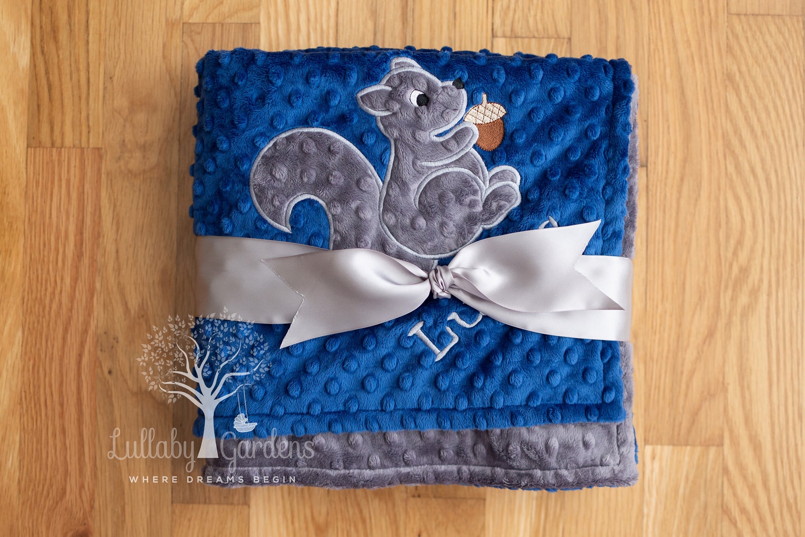 Personalized Squirrel Baby Blanket Personalized Baby Boy | Etsy