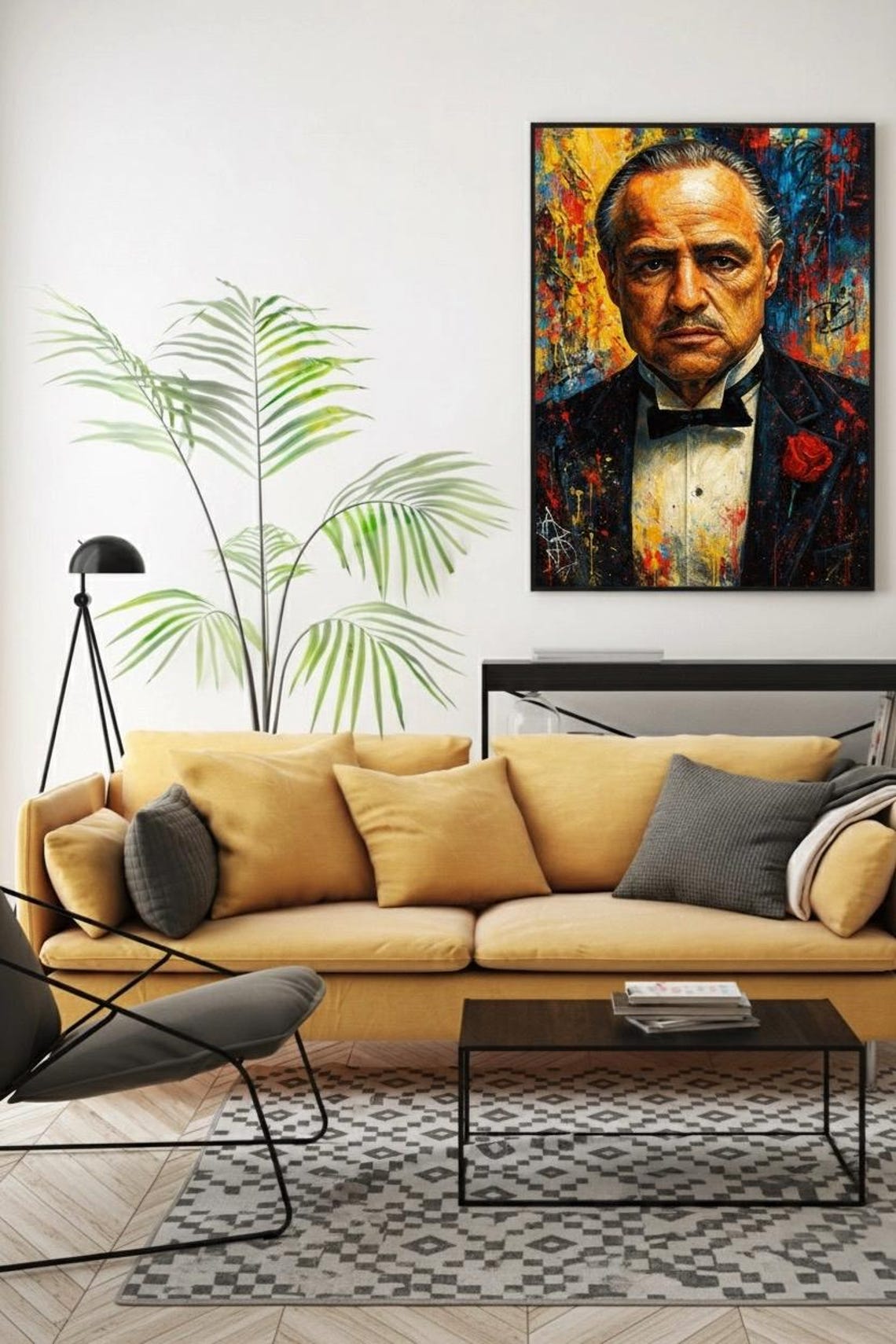 The Godfather Digital Art Download – Don Vito Corleone Graffiti ...