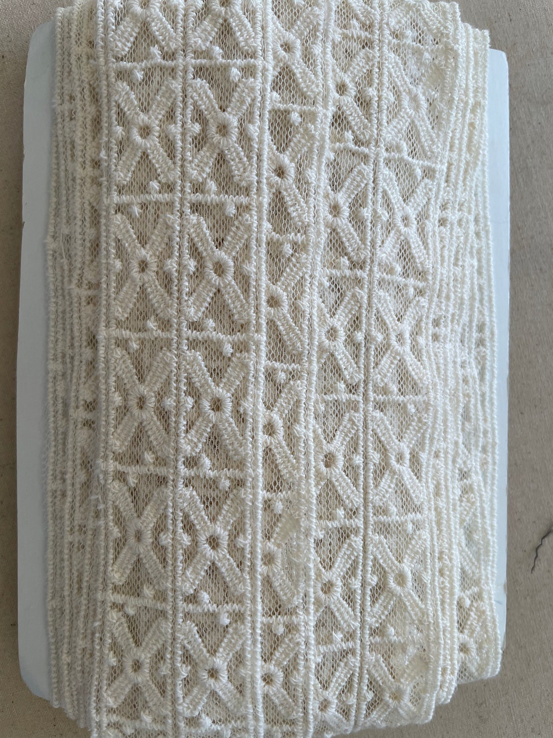 10 Yards of Netting Backed Ecru Insert Lace - Etsy