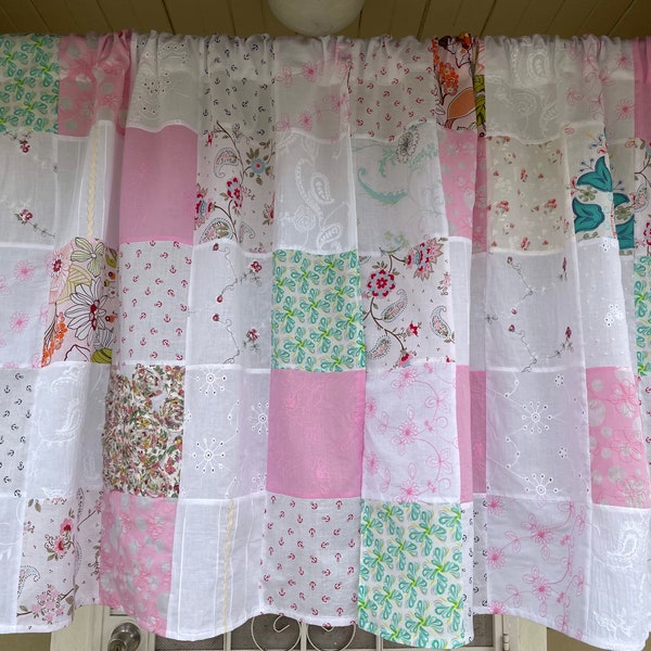 Patchwork Curtain - Etsy