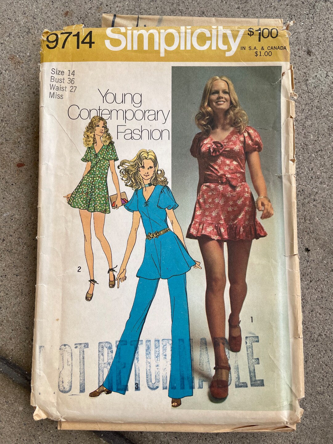 Simplicity 9714 Mini Dress, Bloomers and Pants - Etsy