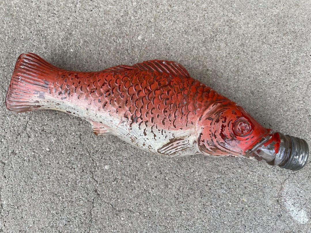Antique Fish Shaped Bottle - Etsy