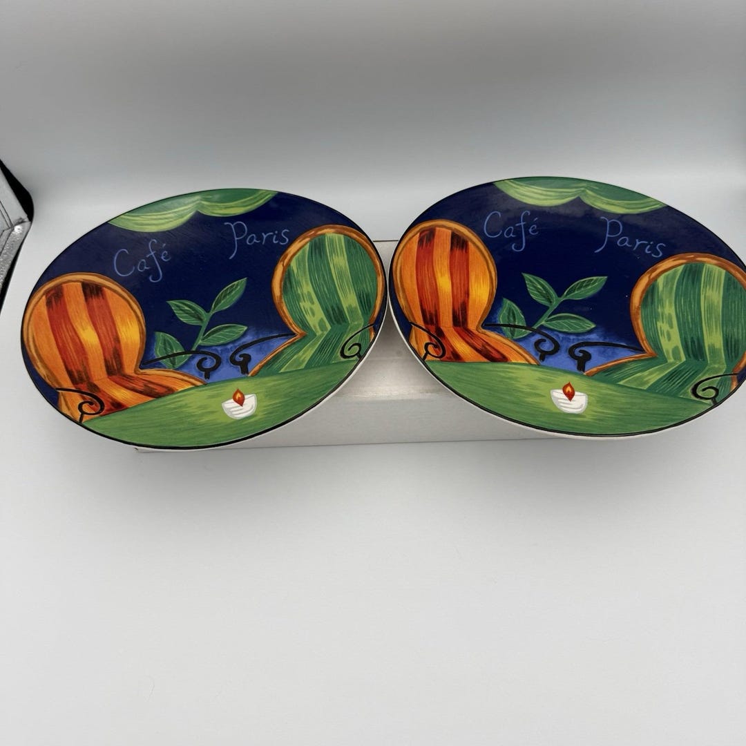 Vintage Cafe Paris by Furio Salad Plates Set of 2 4914-46 200-01-0538 ...