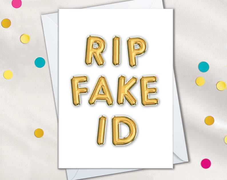 RIP Fake ID Card, 19th Birthday Cards, Funny Turning 19 Cards for Her or Him, 19th Card for ...