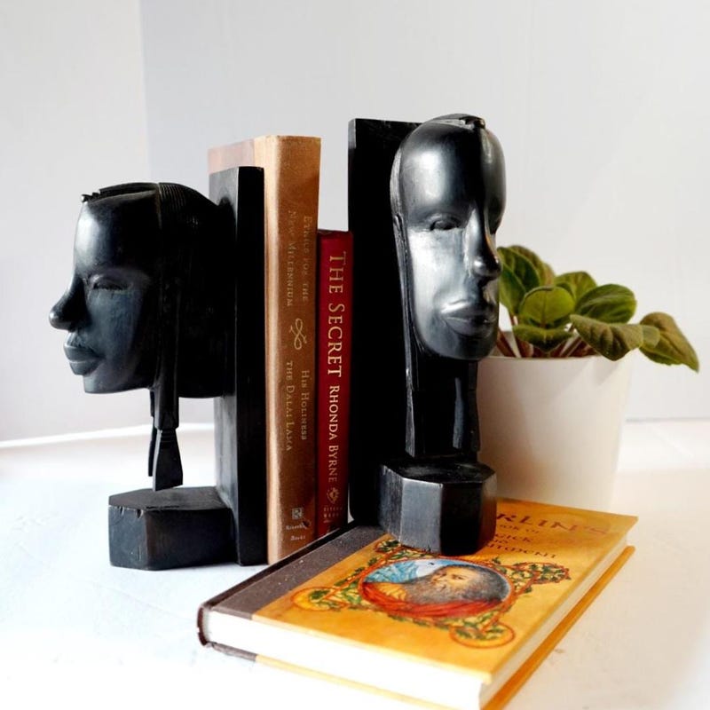 African Bookends - Etsy