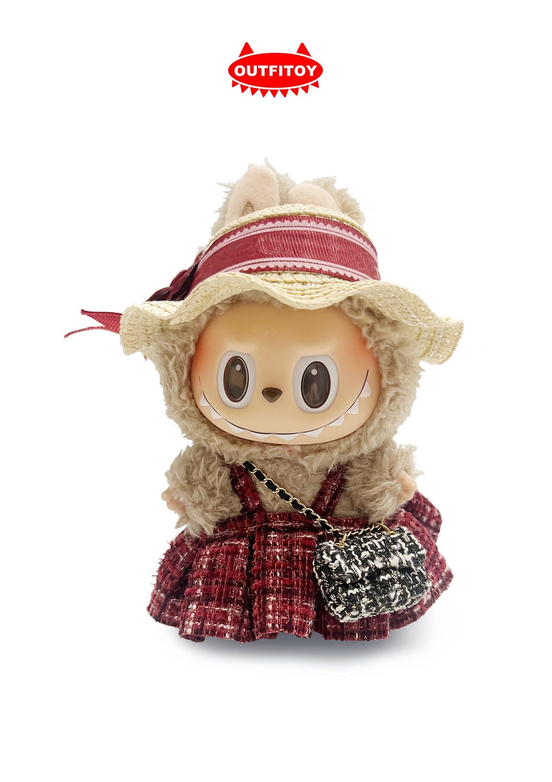 Labubu Outfit｜french Vintage Straw Hat Look - Etsy