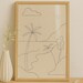 Tropical Lines – Minimalist Palm Tree Line Art Print | Coastal Bedroom ...