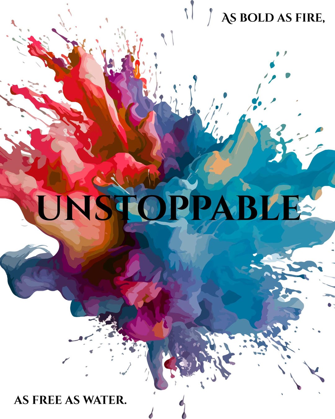 Unstoppable Printable Wall Art - Minimalist Modern Decor - Instant ...