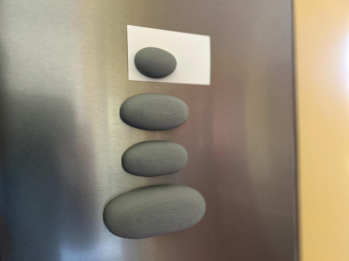 River Rock Fridge Magnets: Nature Inspired Kitchen Decor - Etsy