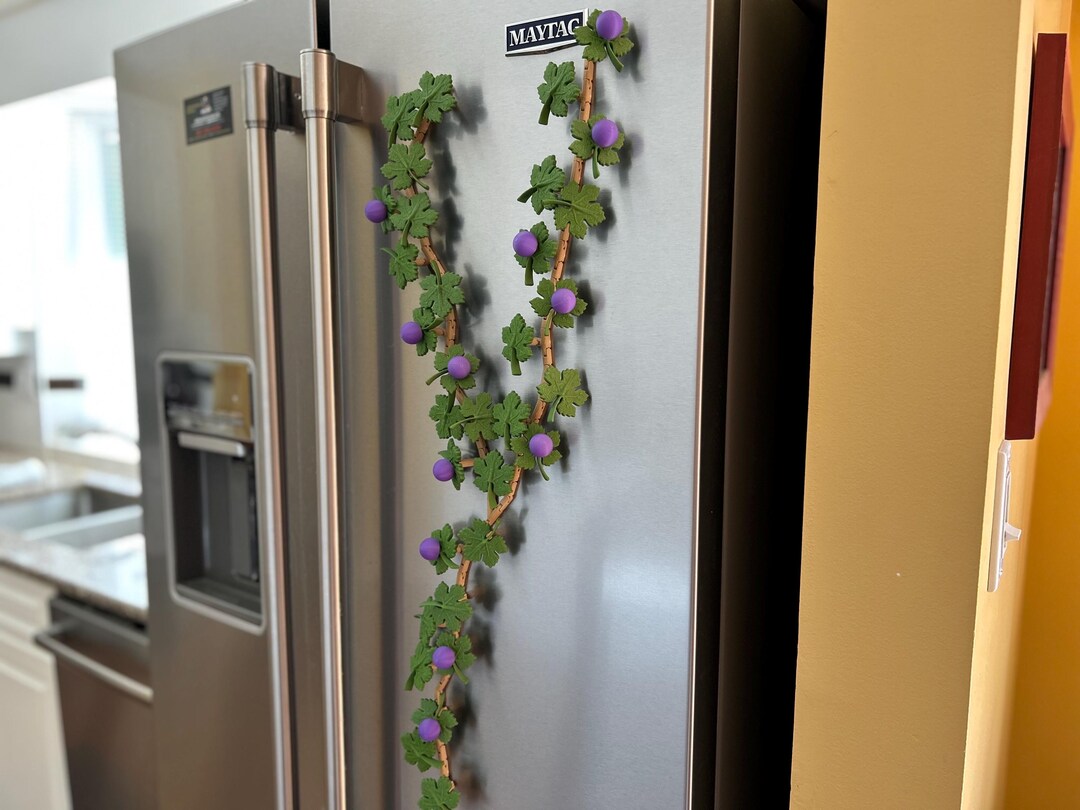 Grape Vine Fridge Magnets: Wine Lover Kitchen Decor - Etsy