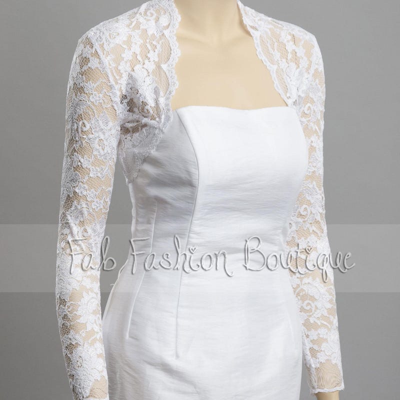 White Lace Bolero - Etsy