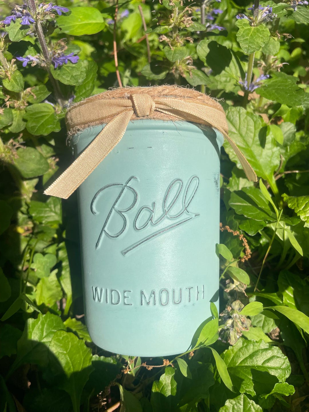 Painted Distressed Ball Jar - Etsy
