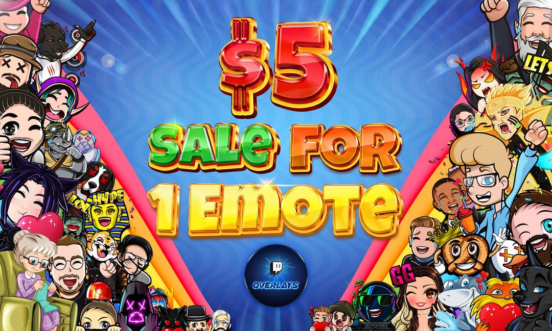Custom Animated Twitch Emotes: Personalized Streamer Emoji Pack - Etsy