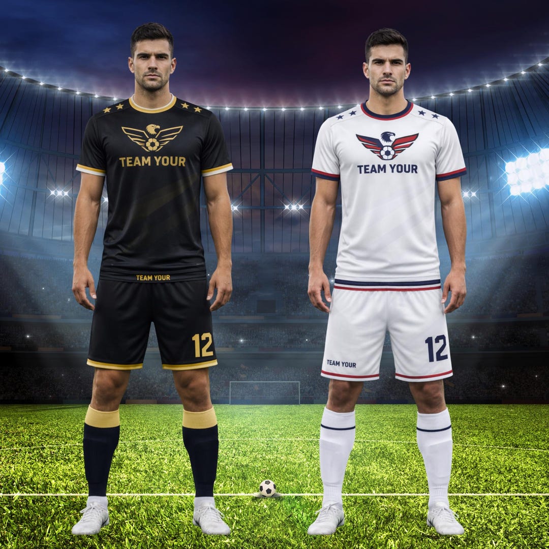Custom USA Soccer Jersey and Shorts Set, Personalized Name & Number ...