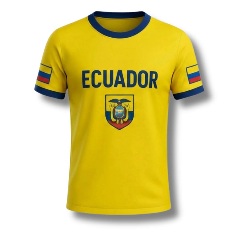 Custom Ecuador Soccer Jersey With Name and Number, Personalized ...